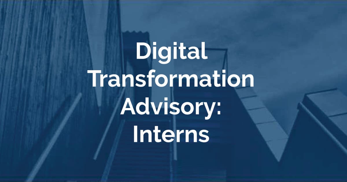 Digital Transformation Advisory: Interns - Damo Consulting